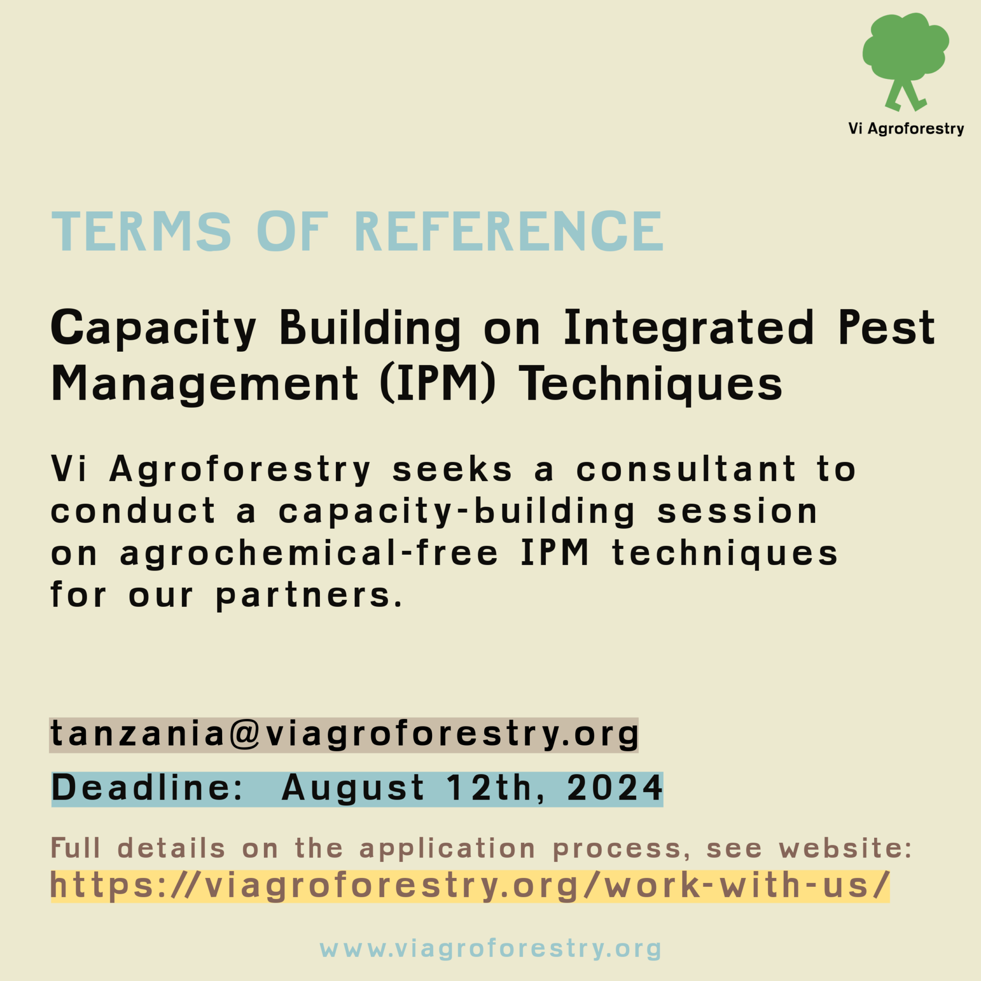 Work with us - Vi Agroforestry Work with us